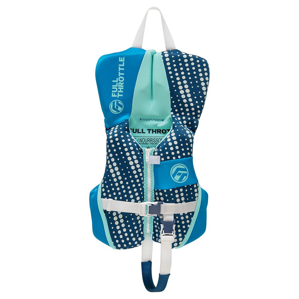 Full Throttle Infant Rapid-Dry Flex-Back Life Jacket - Aqua – Life Raft ...