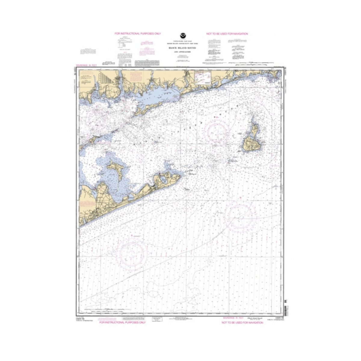 NOAA Training Chart 13205 TR: Block Island (3 Pack) – Life Raft ...