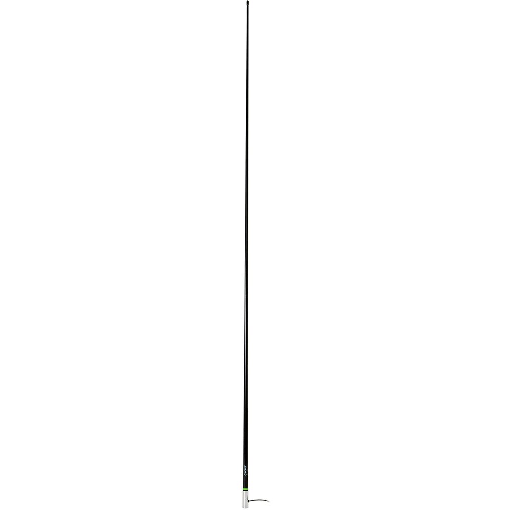 Scout 8' Black VHF Antenna 6dB Heavy Stainless Steel Ferrule w/6M RG-8 ...