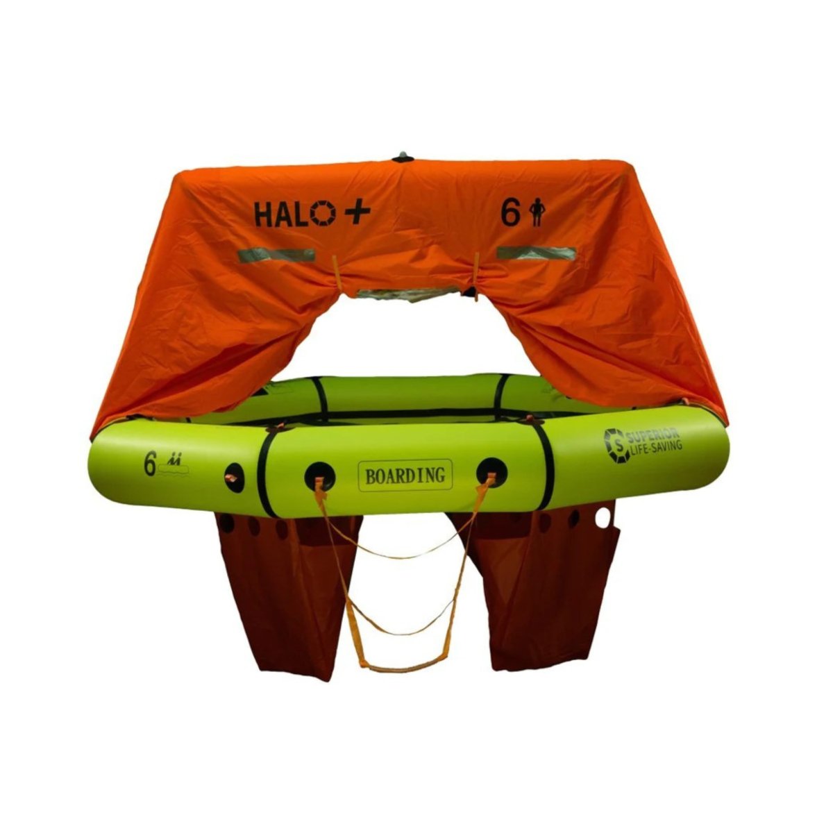 Superior HALO + Compact With Canopy Recreational Life Raft, 2-8 person ...