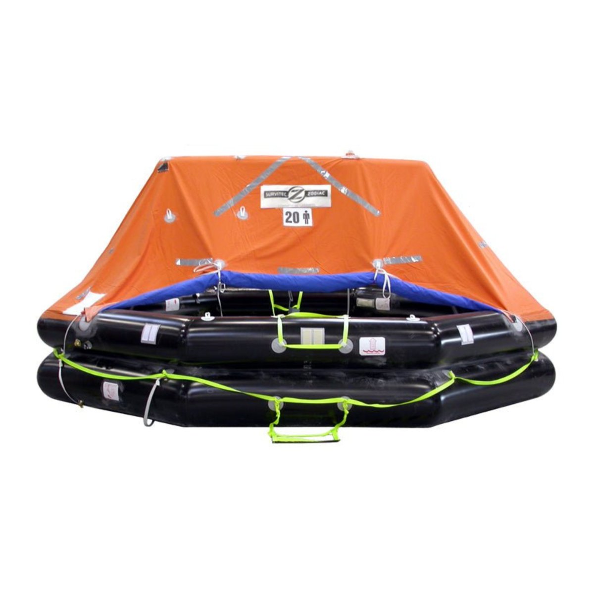 SURVITEC ZODIAC XTREM USCG/SOLAS Approved Life Raft With Cradle, 6 - 16 ...
