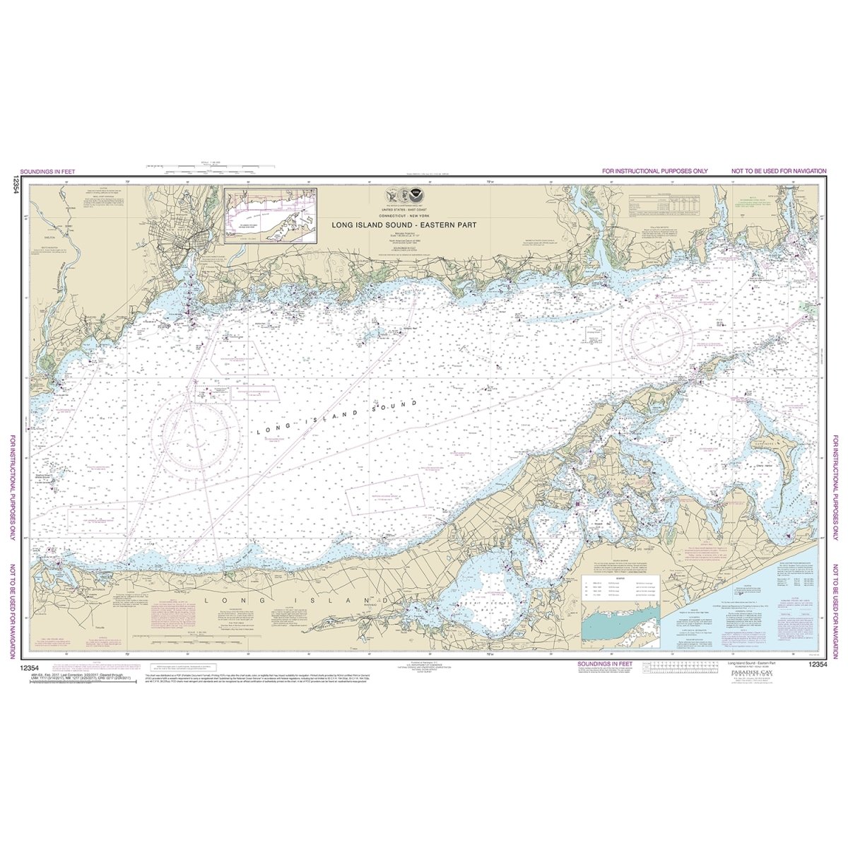 12354TR **Special Mese Version** Long Island Sound Training Chart ...