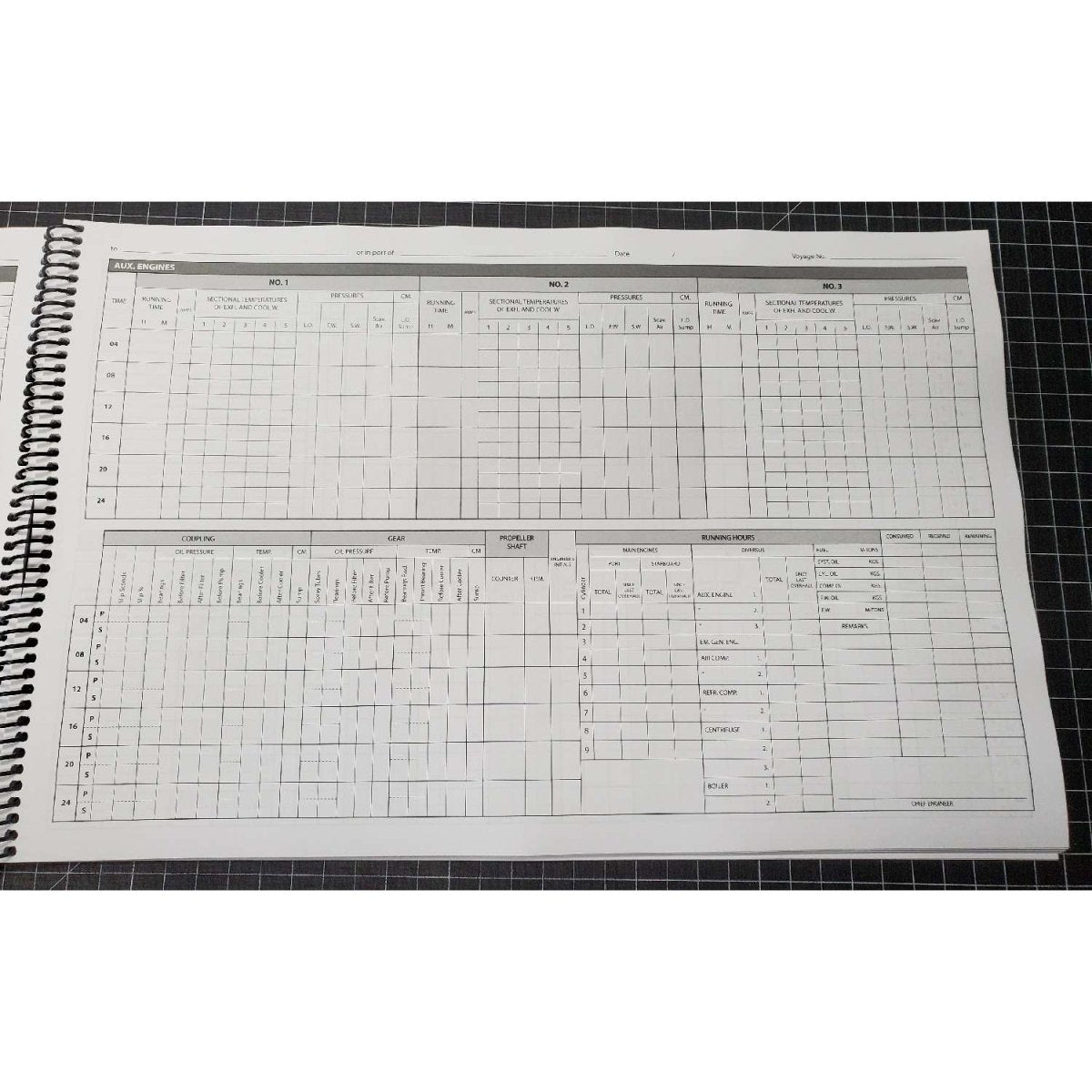 Engineers Log Book - 62 day (11x17 spiral-bound) – Life Raft Professionals