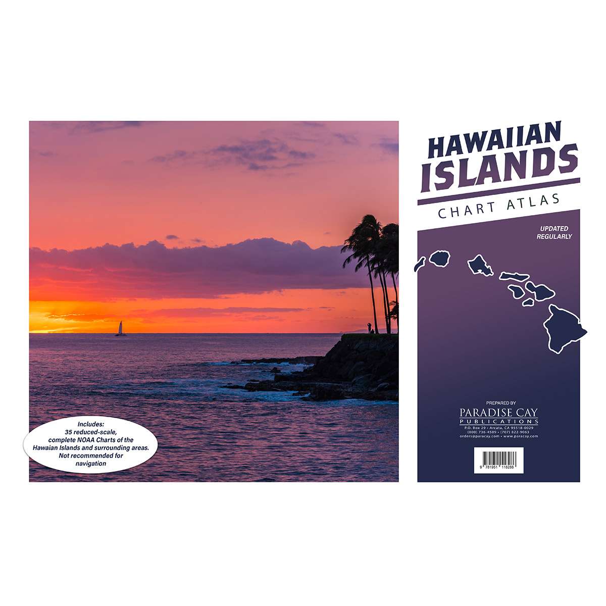 Hawaiian Islands Chart Atlas (12x18 Spiral-Bound) – Life Raft Professionals