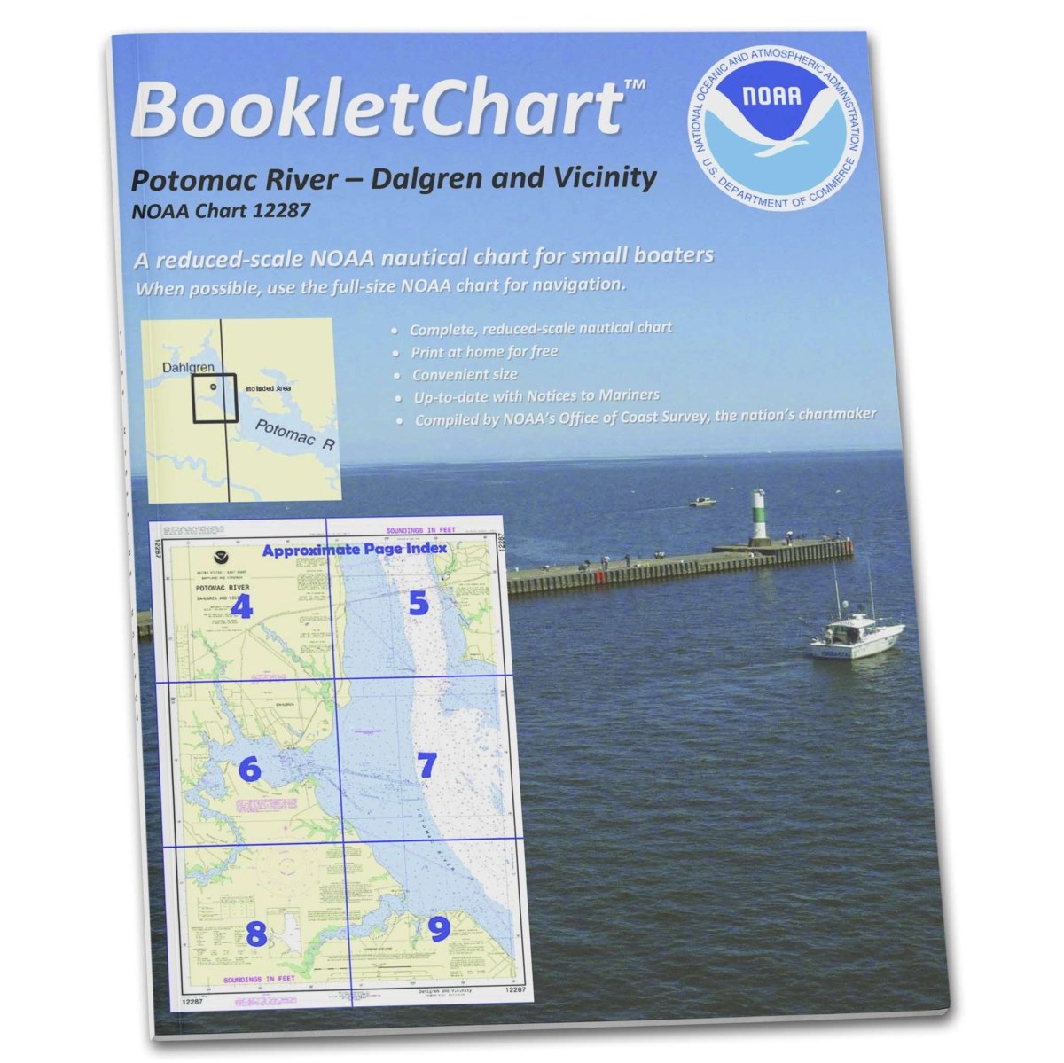 Historical NOAA Booklet Chart 12287: Potomac River Dahlgren and ...