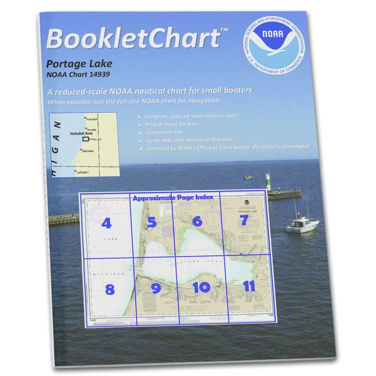 Historical NOAA Booklet Chart 14939: Portage Lake – Life Raft Professionals