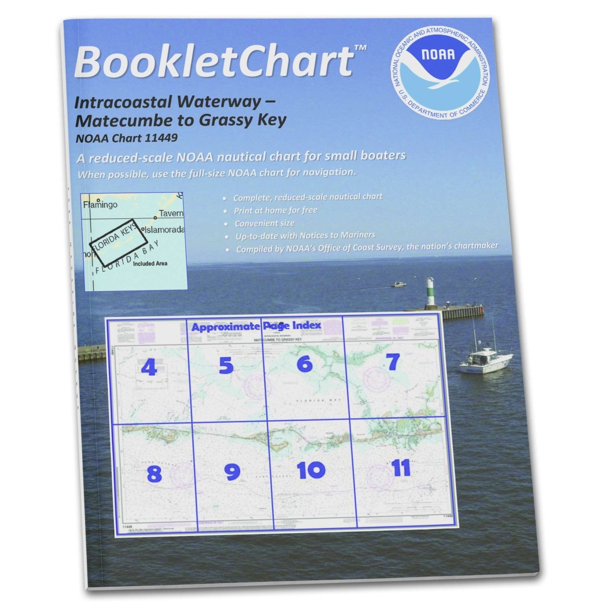 Historical NOAA BookletChart 11449: Intracoastal Waterway Matecumbe to ...