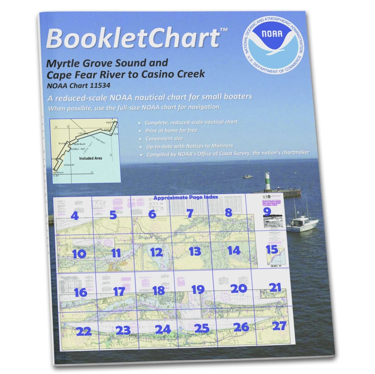 Historical NOAA BookletChart 11534: Intracoastal Waterway Myrtle Grove ...
