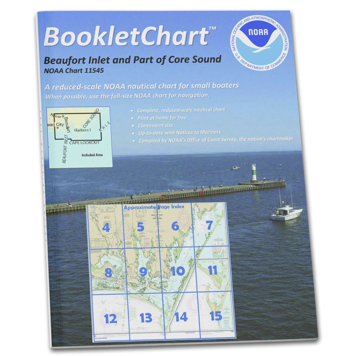 Historical NOAA BookletChart 11545: Beaufort Inlet and Part of Core So ...