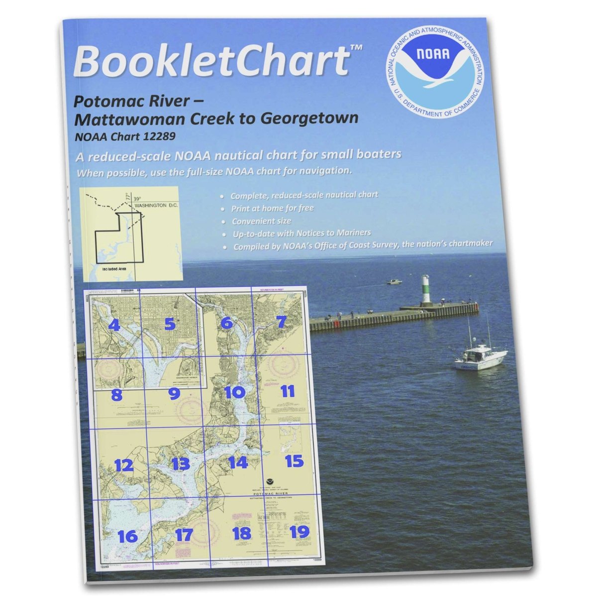 Historical NOAA BookletChart 12289: Potomac River Mattawoman Creek to ...