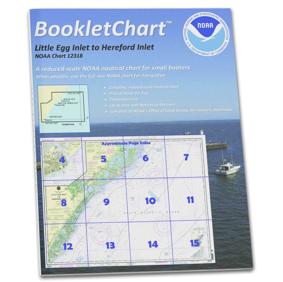 Historical NOAA BookletChart 12318: Little Egg Inlet to Hereford Inlet ...