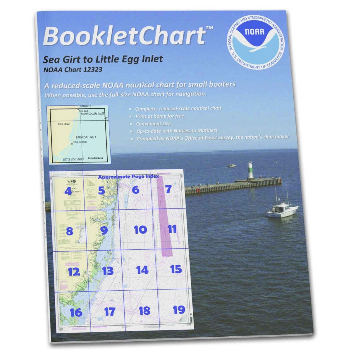 Historical NOAA BookletChart 12323: Sea Girt to Little Egg Inlet – Life ...