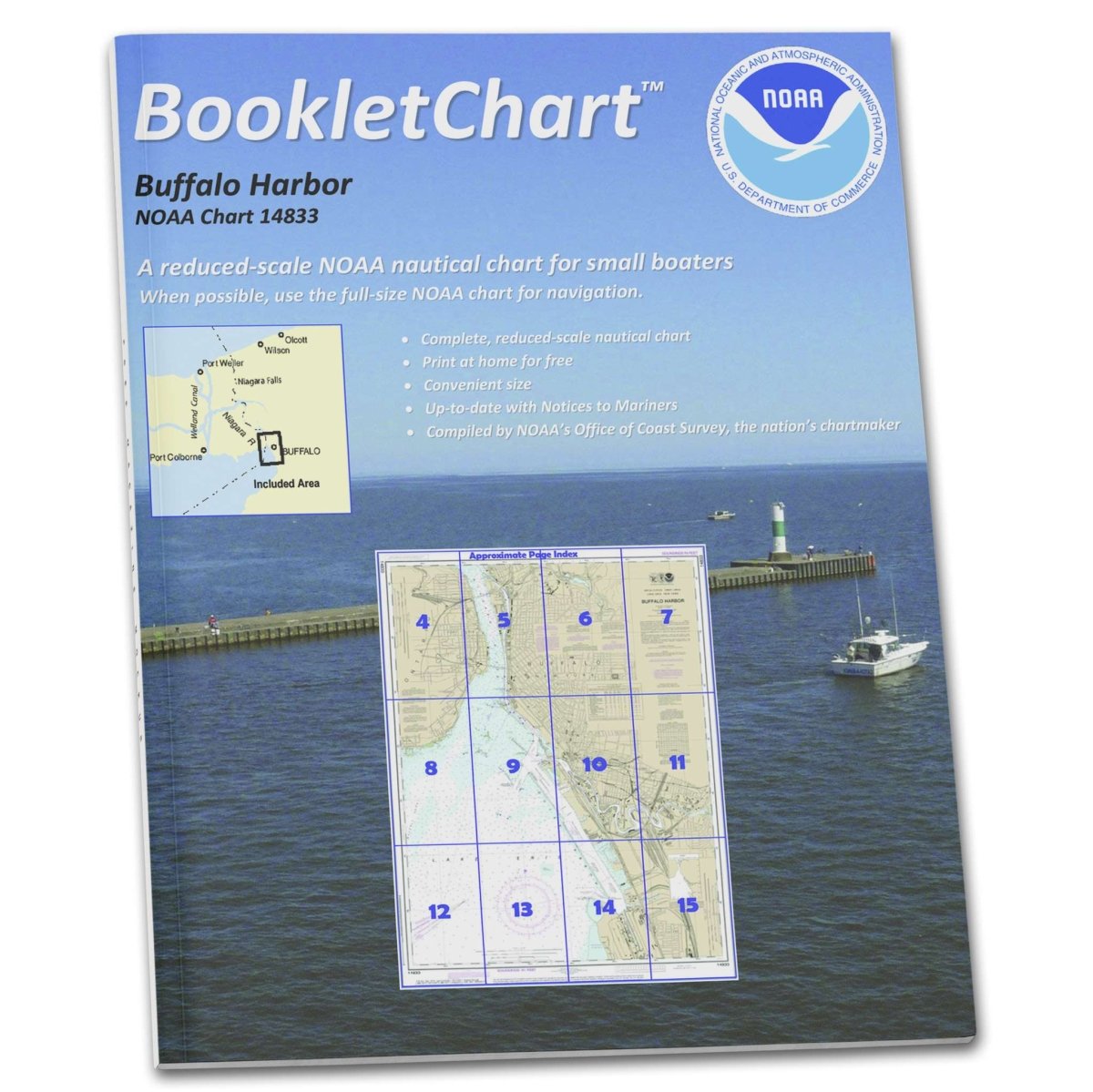 Historical NOAA BookletChart 14833: Buffalo Harbor – Life Raft ...