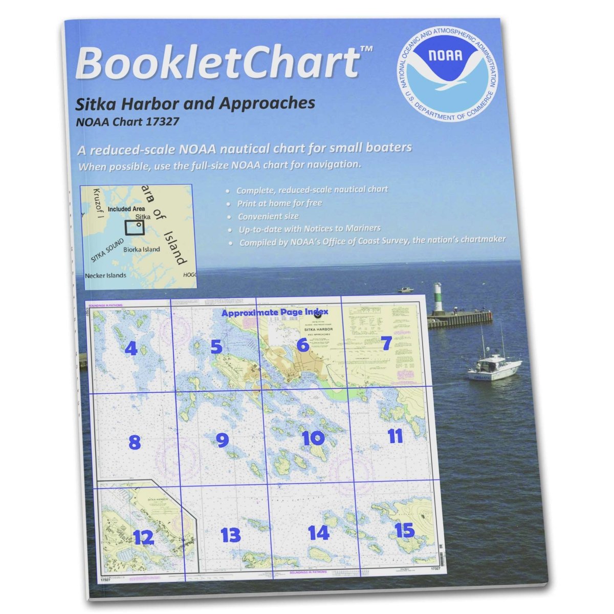 Historical NOAA BookletChart 17327: Sitka Harbor and approaches; Sitka ...