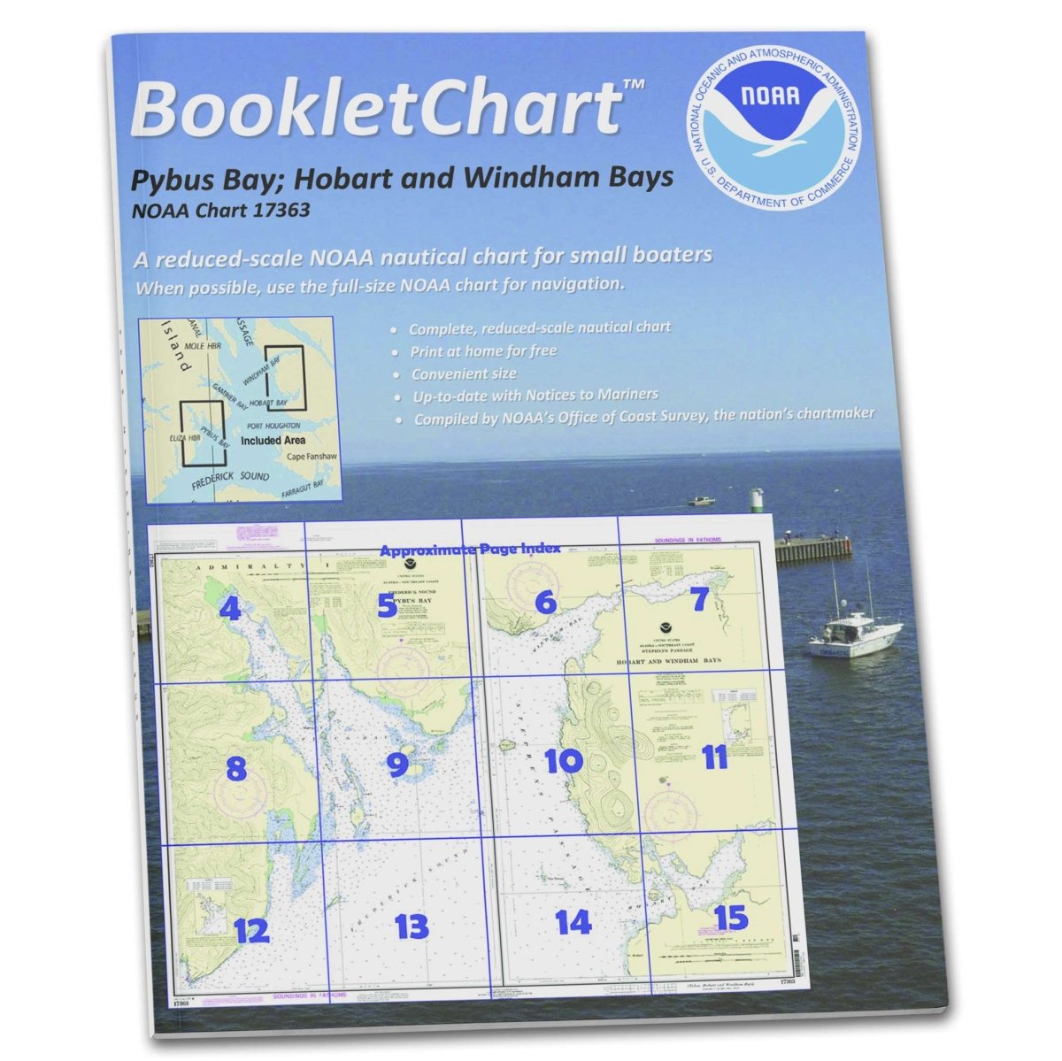 Historical NOAA BookletChart 17363: Pybus Bay: Frederick Sound; Hobart ...