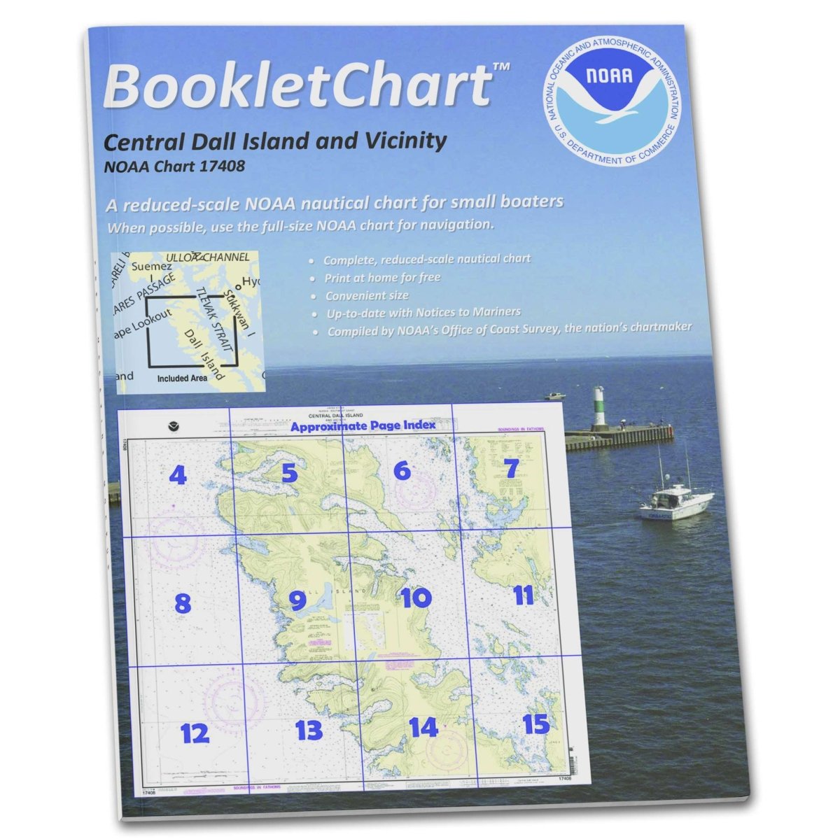 Historical NOAA BookletChart 17408: Central Dall Island and Vicinity ...