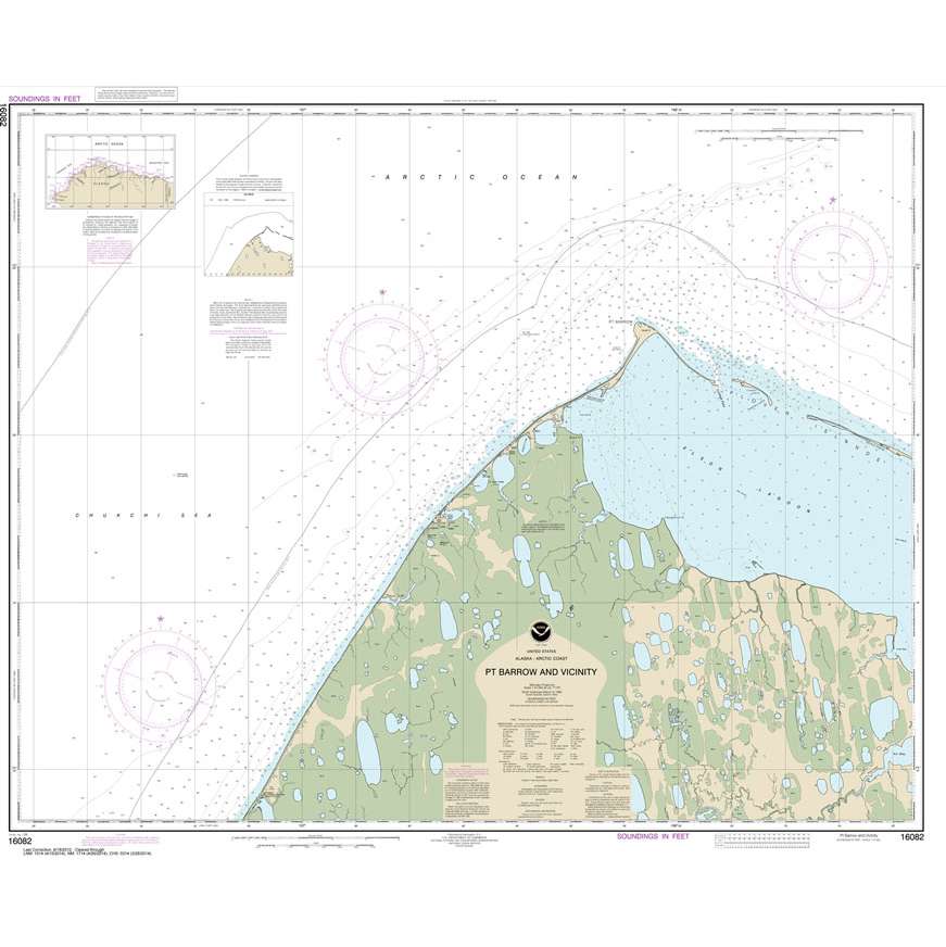 Historical NOAA Chart 16082: Pt. Barrow and vicinity – Life Raft ...