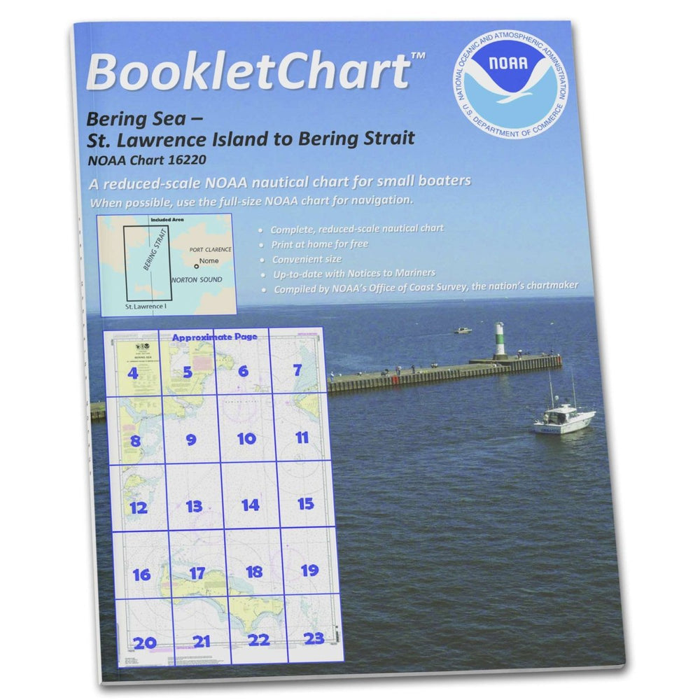NOAA Booklet Chart 16220: Bering Sea St. Lawrence Island to Bering ...
