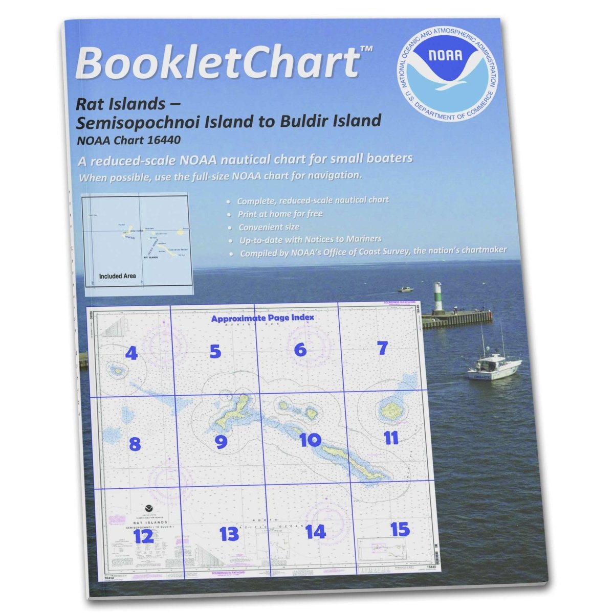 NOAA Booklet Chart 16440: Rat Islands Semisopochnoi Island to Buldir l ...