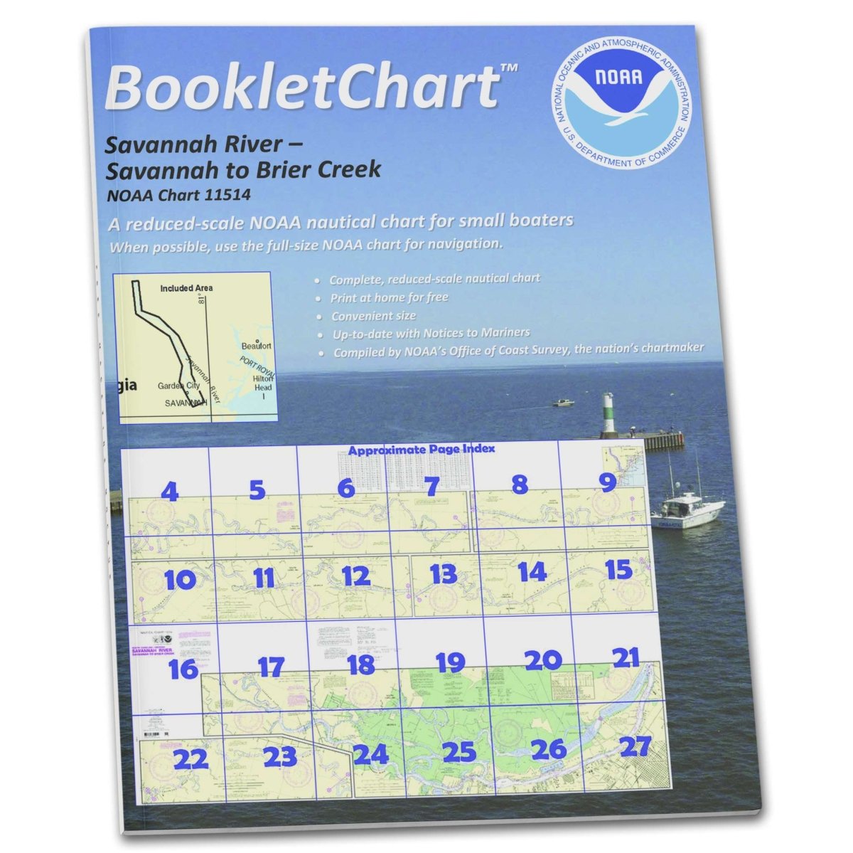 NOAA BookletChart 11514: Savannah River Savannah to Brier Creek – Life ...