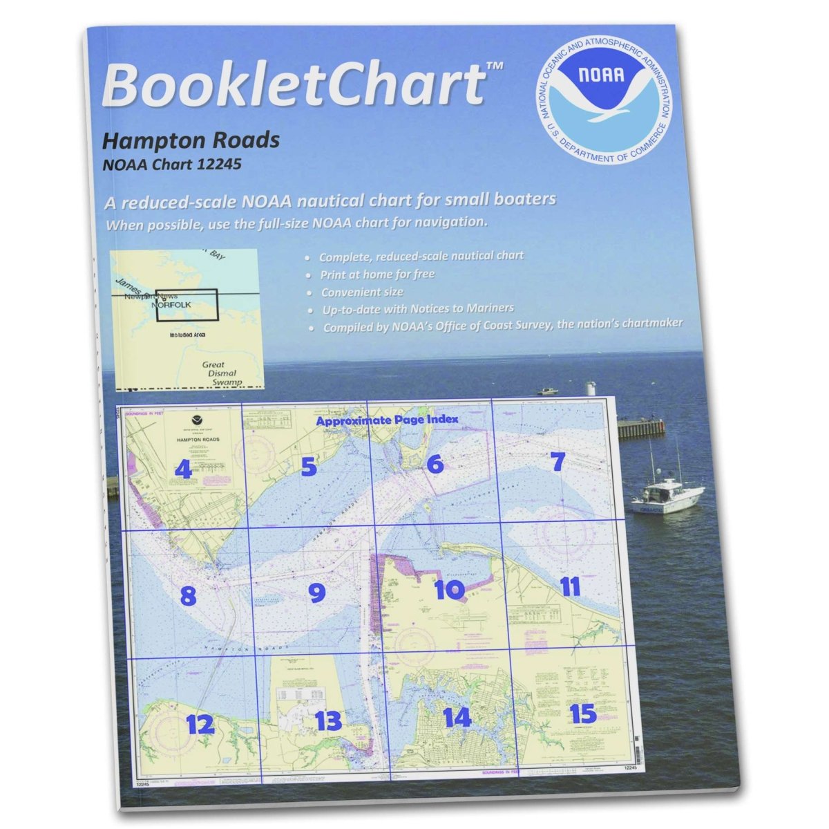 NOAA BookletChart 12245: Hampton Roads – Life Raft Professionals