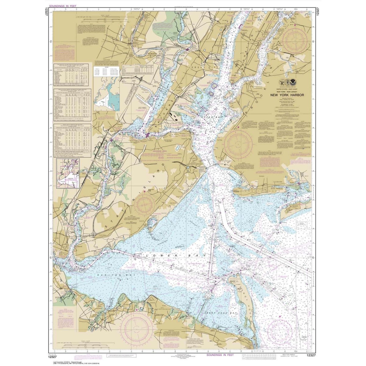 NOAA Chart 12327: New York Harbor – Life Raft Professionals