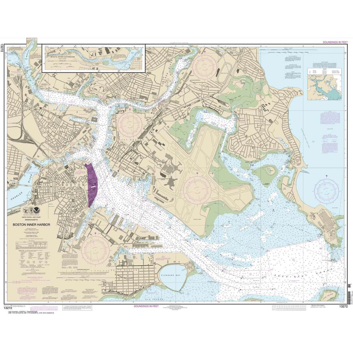 NOAA Chart 13272: Boston Inner Harbor – Life Raft Professionals