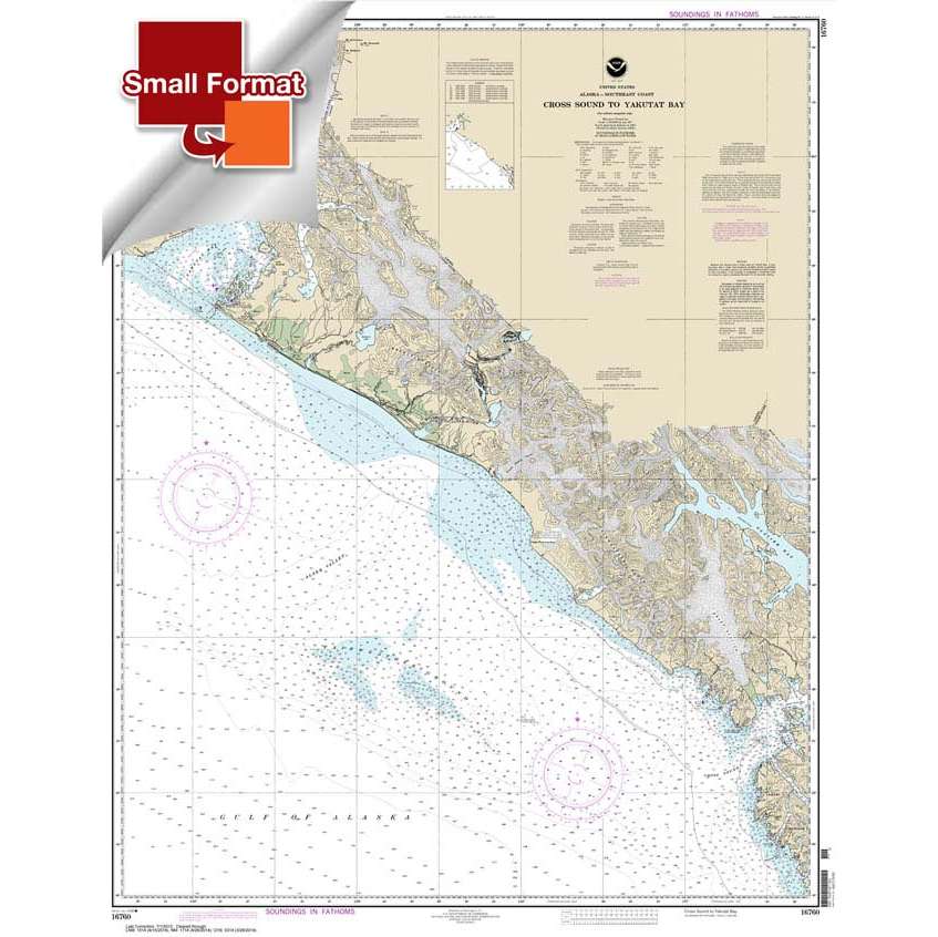 NOAA Chart 16760: Cross Sound to Yakutat Bay – Life Raft Professionals