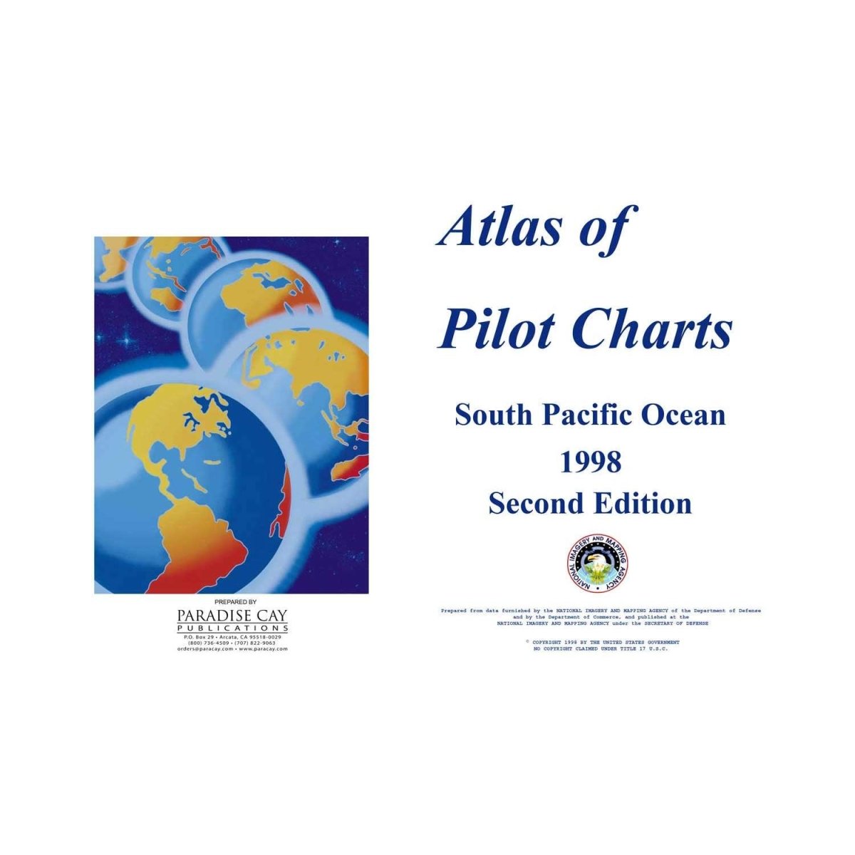 Pub. 107 Atlas of Pilot Charts South Pacific – Life Raft Professionals