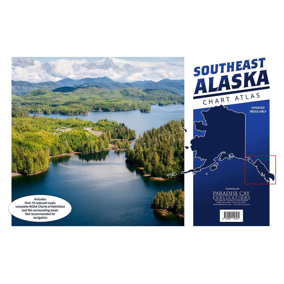 Southeast Alaska Chart Atlas (12x18 spiral bound) – Life Raft Professionals