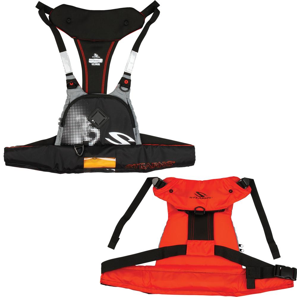 Stearns 4430 16g Manual Inflatable Paddlesport Harness/Vest - Red/Black ...